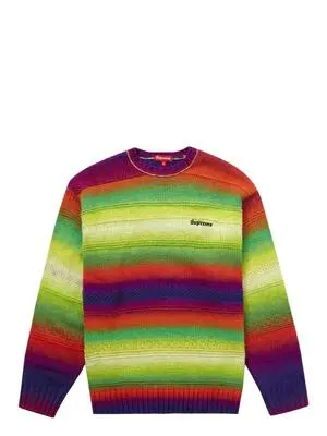 Supreme Gradient Stripe Knit Sweater - Multicolor