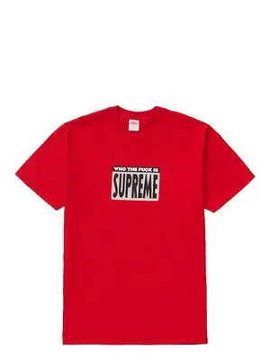 Supreme Who The Fuck Tee Shirt Red