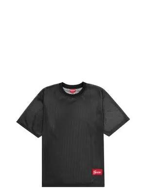 Supreme Gradient Mesh Stripe Jersey - Black