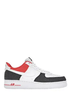 Nike Force 1 Low Usa Denim Sneakers - White/red/blue Denim