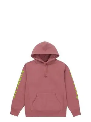 Supreme Gradient Sleeve Hooded Sweatshirt Dark Rose
