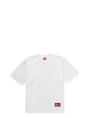 Supreme Gradient Mesh Stripe Jersey - White