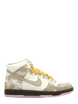 Nike Dunk High 1 Piece Sneakers - White/khaki/pink Ice