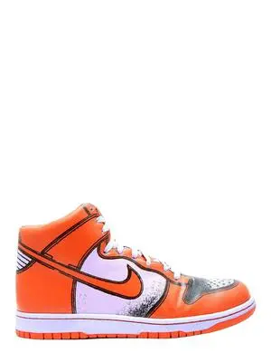 Nike Dunk High 1 Piece Premium Sneakers - Lilac Ice/deep Orange