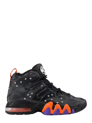 Nike Air Max Barkley Athletic Sneakers Black/blackone-colorsafety Orangeone-colorpure Purple