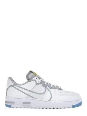 Nike Air Force 1 React - White/light Smoke Grey/university Gold
