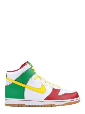 Nike Dunk High 6.0 Sneakers - White/tour Yellow/court Green