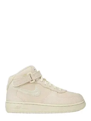 Nike Air Force 1 Mid Stussy Fossilin Sneakers - Hemp