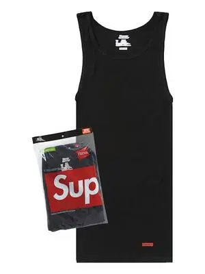 Supreme Supreme Hanes Tagless Tank Tops (3 Pack) Black