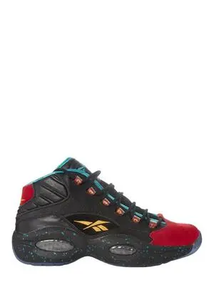 REEBOK Question Mid Sneakers - Black/garnet/teal