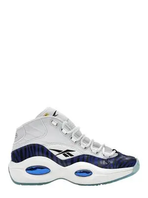 REEBOK Question Mid Panini Tiger Prizm Sneakers - White/classic Cobalt Blue/black