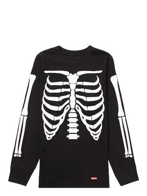 Supreme Hanes Bones Thermal Crew - Black