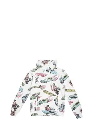 BILLIONAIRE BOYS CLUB Speedways Printed Hoodie - White