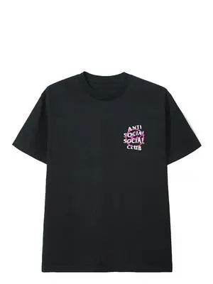 ANTI SOCIAL SOCIAL CLUB X Fragment Pink Bolt Tee Shirt - Black
