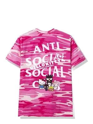 ANTI SOCIAL SOCIAL CLUB X Hello Kitty And Friends Tee Shirt - Pink Camo