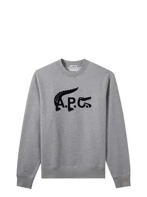A.p.c. X Lacoste Sweatshirt - Heather Gray