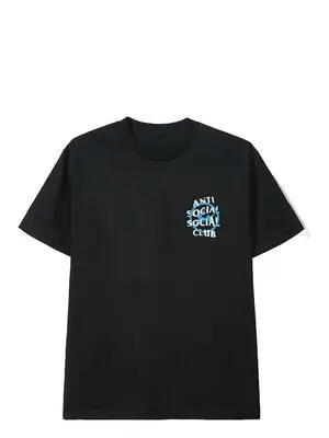ANTI SOCIAL SOCIAL CLUB X Fragment Blue Bolt Tee Shirt - Black