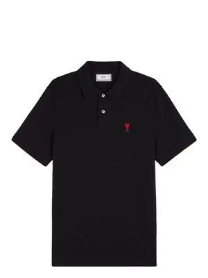 Ami De Coeur Polo Shirt - Black/red