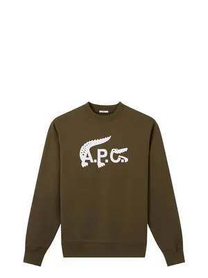 A.p.c. X Lacoste Sweatshirt - Khaki Green