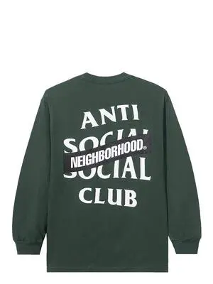 ANTI SOCIAL SOCIAL CLUB X Neighborhood Aw05 Long Sleeve Tee Shirt Longsleeve - Green