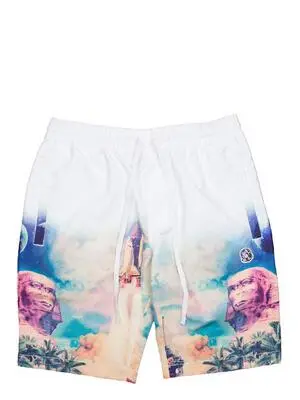 BILLIONAIRE BOYS CLUB Mirage Printed Shorts - White/bleach