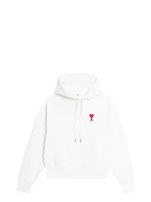 Ami De Coeur Tonal Small Adc Classic Fit Hoodie - White/red