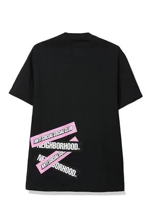 ANTI SOCIAL SOCIAL CLUB X Neighborhood Stuck On You Tee Shirt - Black