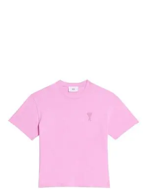 Ami Ami De Coeur Tonal Boxy Fit T-shirt Candy Pink