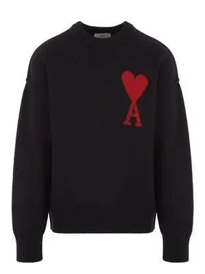Ami De Coeur Sweater - Black/red