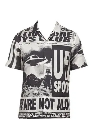 BILLIONAIRE BOYS CLUB Ufo Short Sleeve Woven Shirt - White