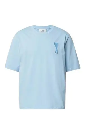 Ami De Coeur Tonal Boxy Fit T-shirt - Light Blue