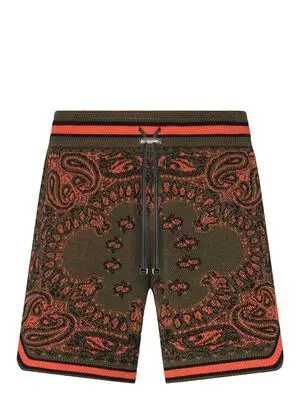 Amiri Bandana Printed Shorts - Green