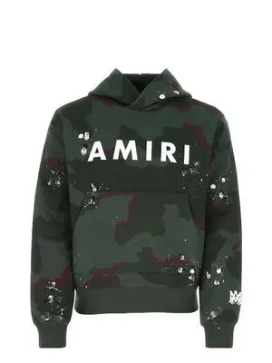 Amiri Army Core Logo Hooded Sweatshirt - Camo