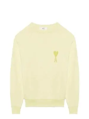 Ami De Coeur Tonal Sweatshirt - Yellow