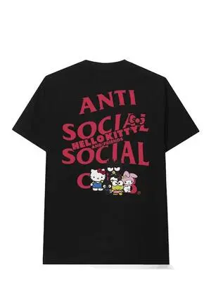 ANTI SOCIAL SOCIAL CLUB X Hello Kitty And Friends Tee Shirt - Black