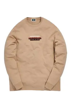 Kith Panel Long Sleeve T-Shirt Ancient Fossil