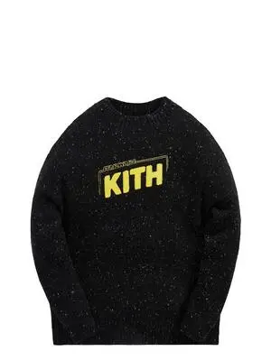 Kith X Star Wars Galaxy Crewneck Sweatshirt - Black