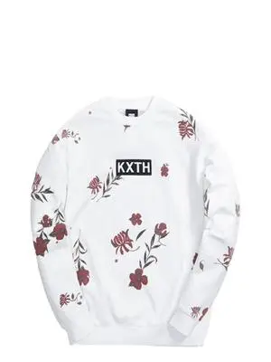Kith Summer Floral Crewneck Sweatshirt - White