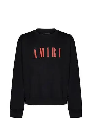 Amiri Core Logo Crewneck Sweatshirt - Black/red