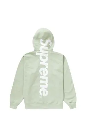Supreme Satin Appliqué Hooded Sweatshirt Mint