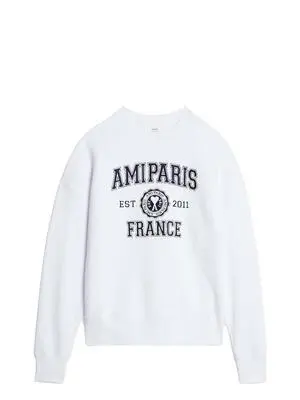 Ami Logo Sweatshirt - White