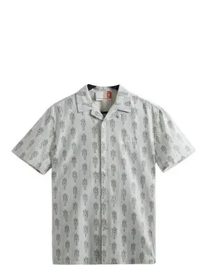 Kith Printed Thompson Stiped Ornament Camp Collar Shirt - Atlas