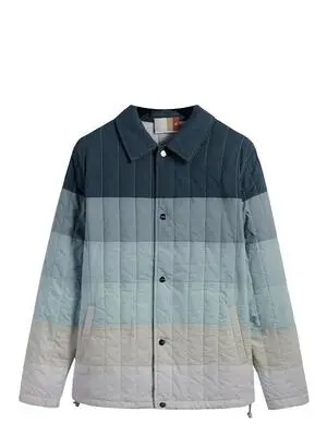 Kith Striped Poplin Coaches Jacket - Anchor