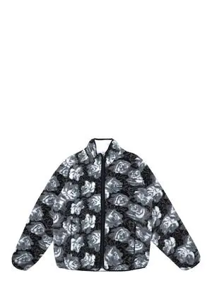 Supreme Roses Sherpa Fleece Reversible Jacket - Black