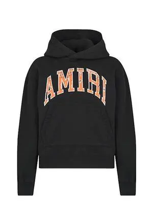 Amiri Bandana Applique Hoodie - Black/orange