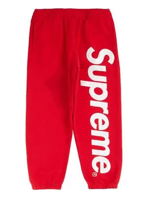 Supreme Satin Appliqué Sweatpant Red