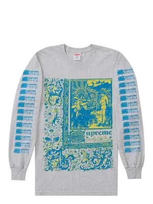 Supreme Saint Sebastian Long Sleeve Tee Shirt - Ash Grey