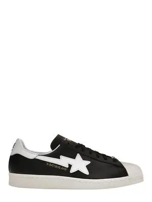 Adidas Superstar 80s Bape Sneakers - Core Black/footwear White/gold