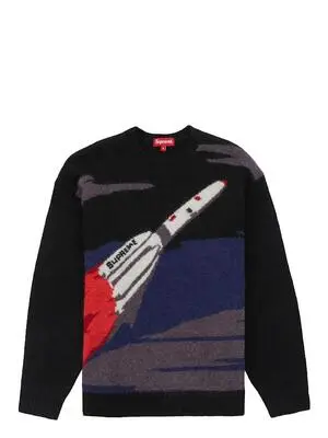 Supreme Rocket Graphic Sweater - Black
