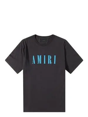 Amiri Core Logo Tee Shirt - Black/blue